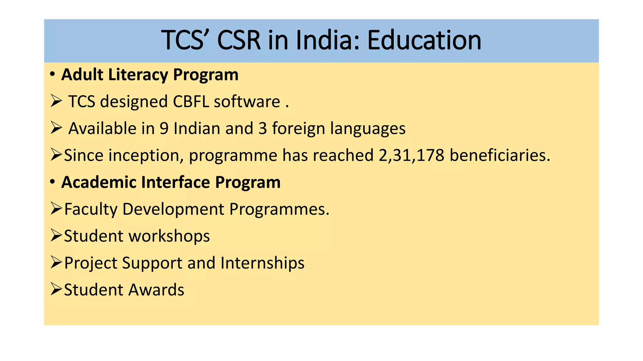 Pranav tripathi tcs_csr | PPT