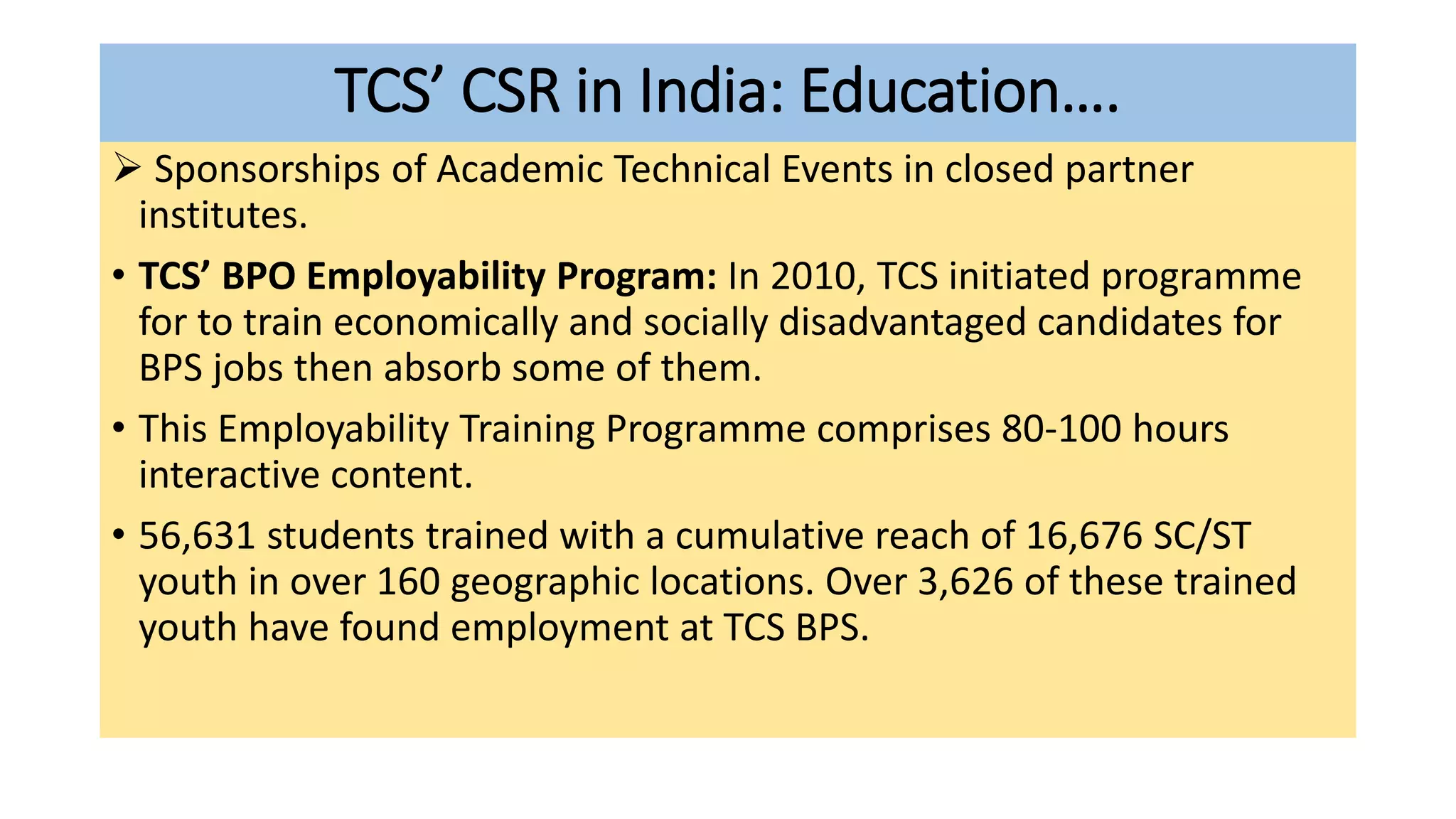 Pranav tripathi tcs_csr | PPT