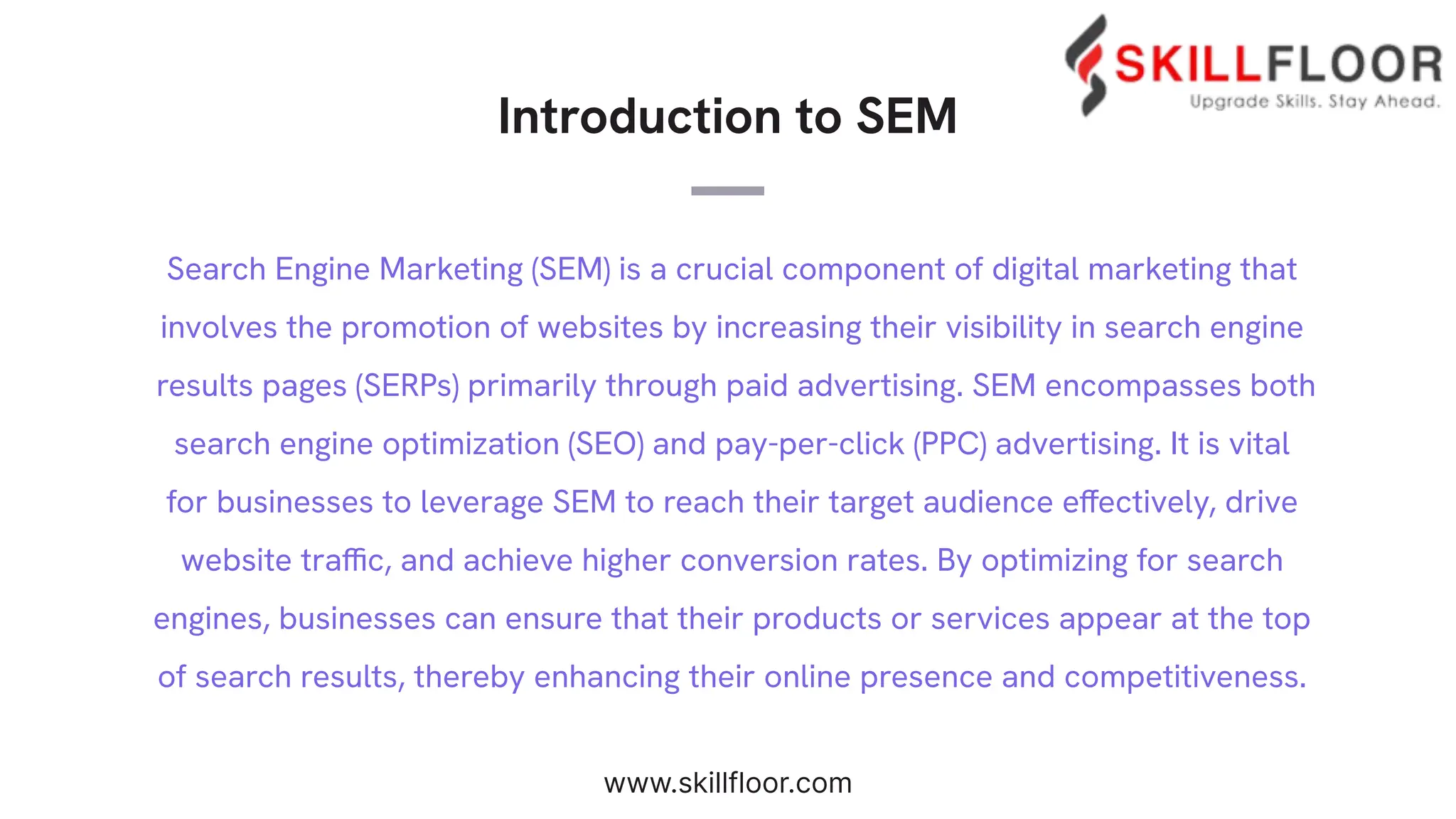 Advanced SEM Marketing Techniques - SkillFloor | PPT