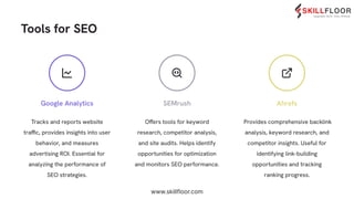 Role of SEO in Digital Marketing - SkillFloor | PPT