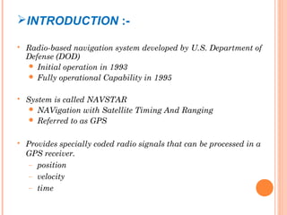 Global Positing System | PPT