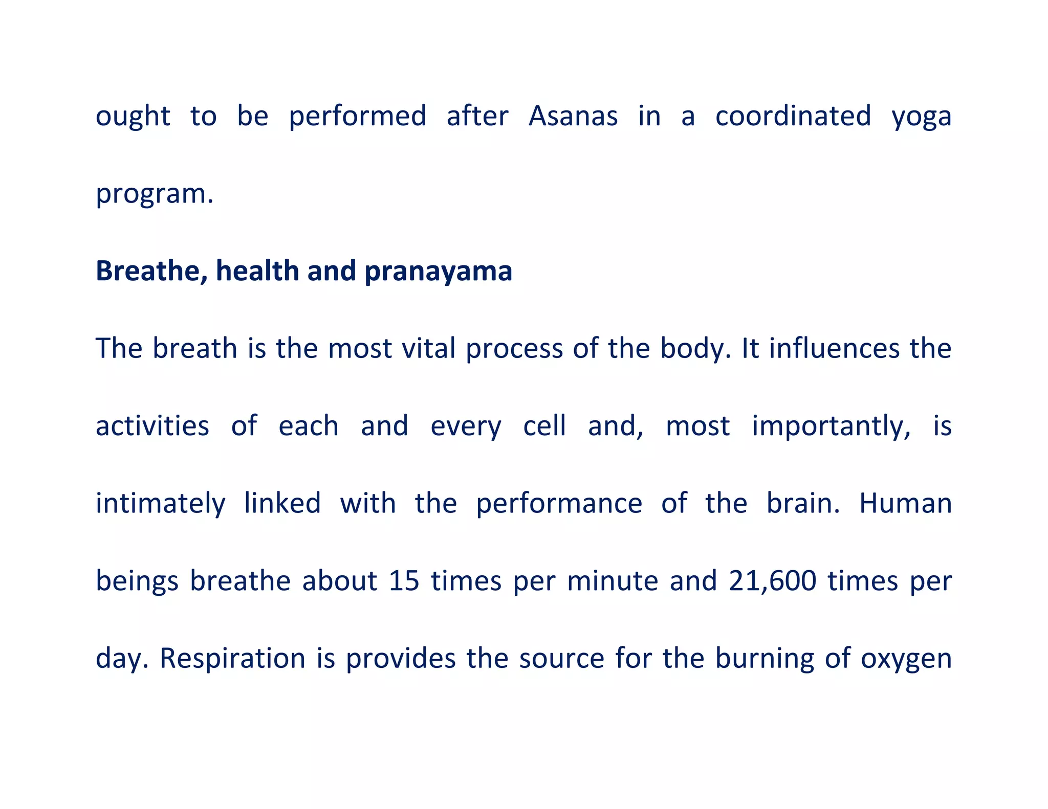 Pranayama | PDF