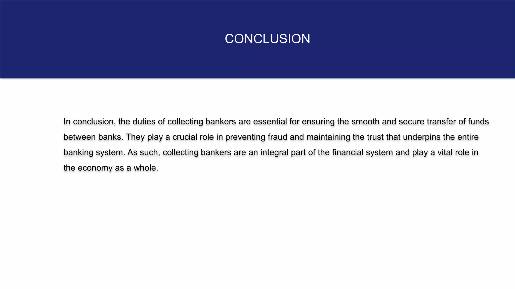 DUTIES OF COLLECTING BANKERS | PPTX