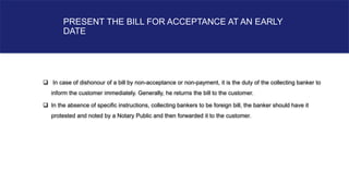 DUTIES OF COLLECTING BANKERS | PPTX