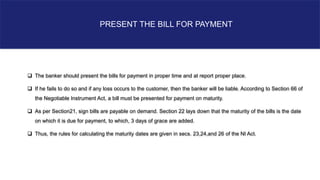 DUTIES OF COLLECTING BANKERS | PPTX