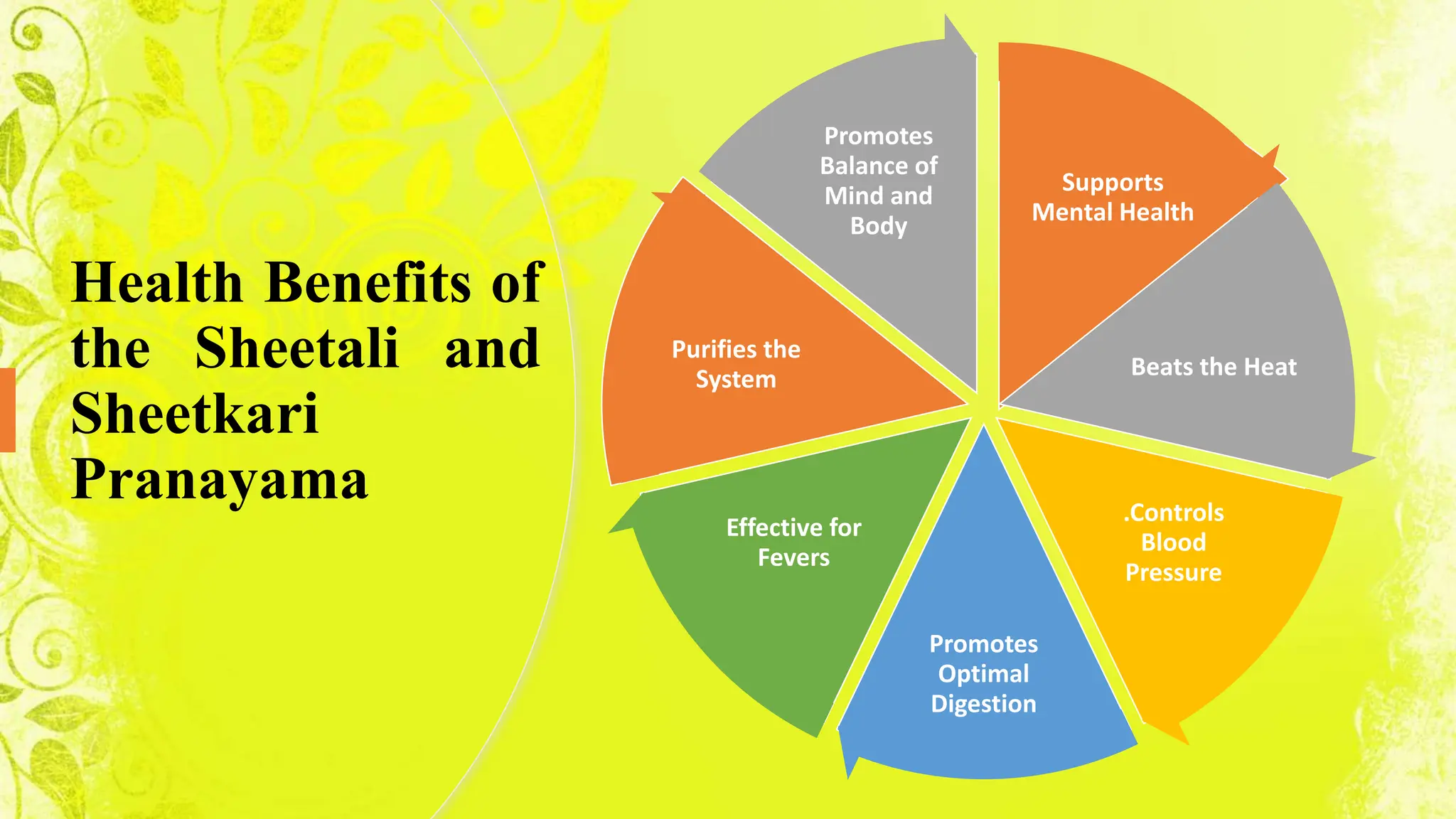 Pranayama breathing techniques benefits-ppt | PPTX