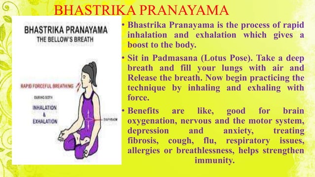 Pranayama breathing techniques benefits-ppt | PPTX | Lung and Respiratory Health | Diseases and ...