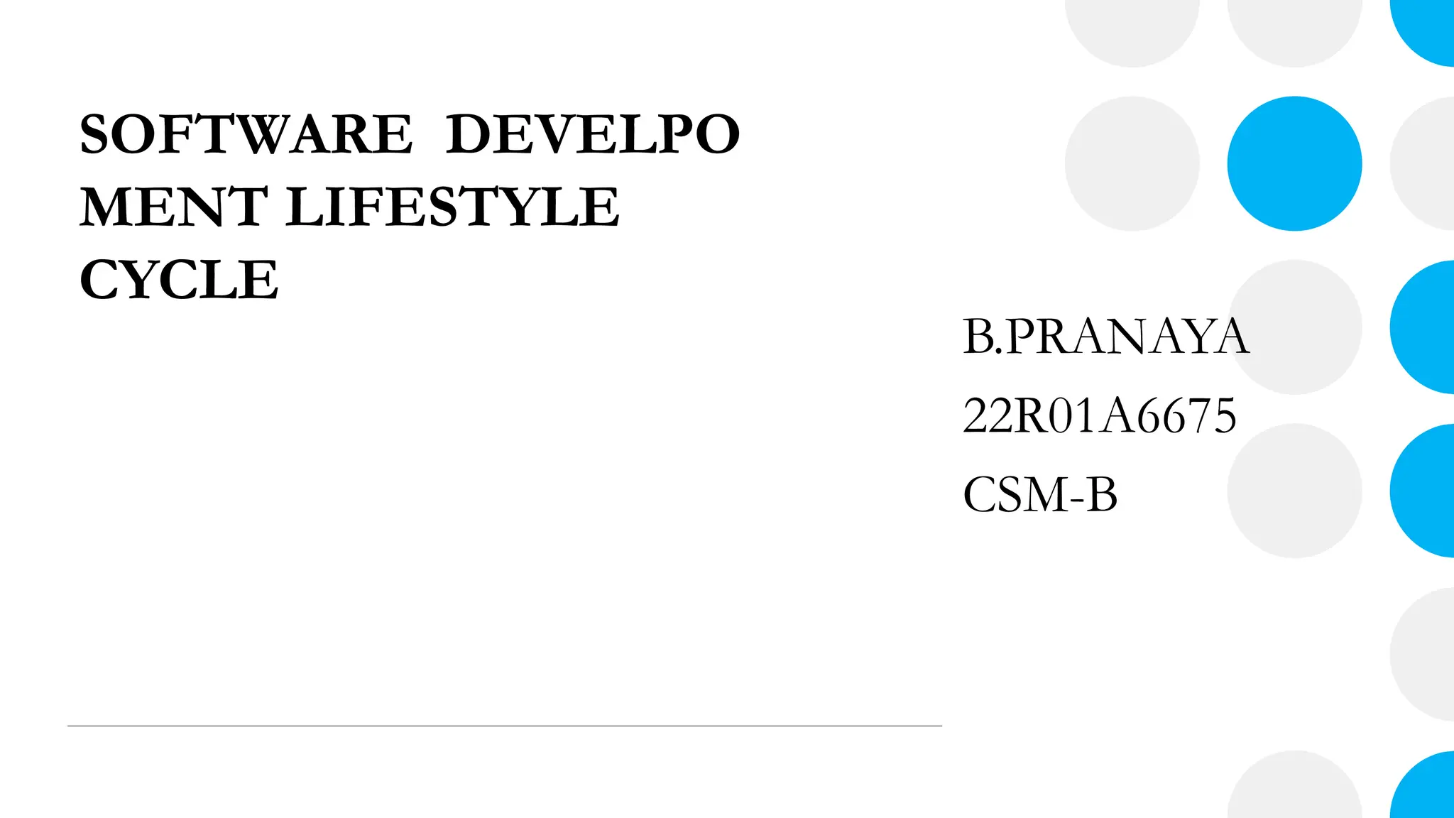 Software development lifestyle cycle. . | PPTX