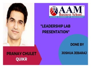 Pranay chulet | PPT