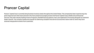 Prancer Capital | PPT