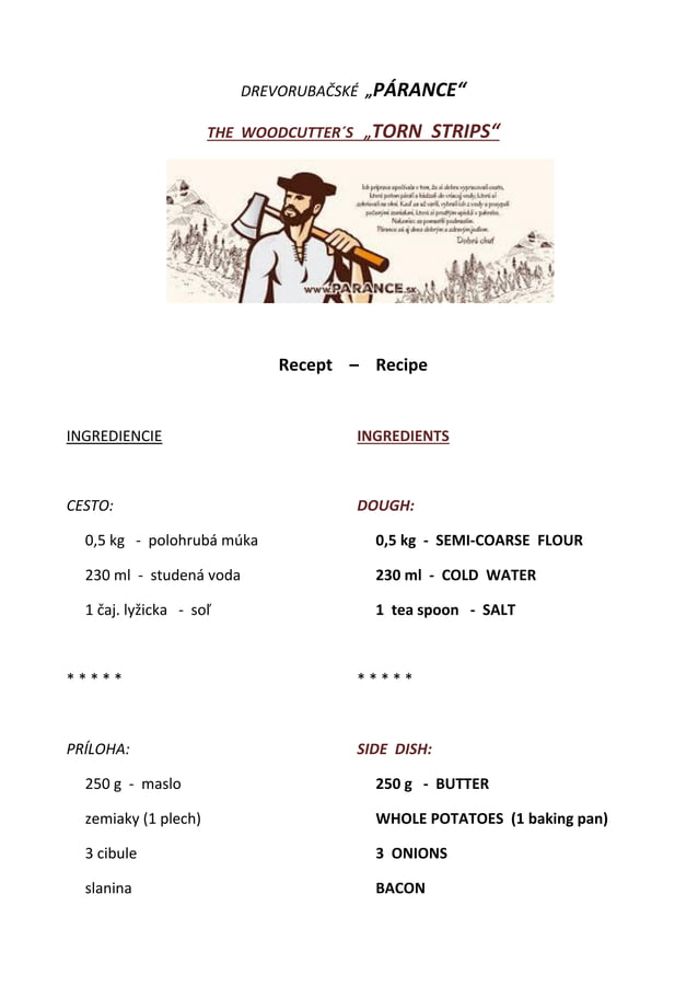 PÁRANCE (recipe) | PDF
