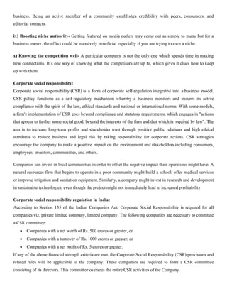 PR and its role in communicating corporate social responsibilities | PDF