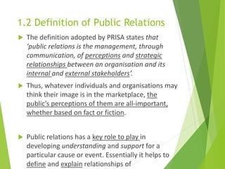 PR and the Media the role of PR A 1.pptx