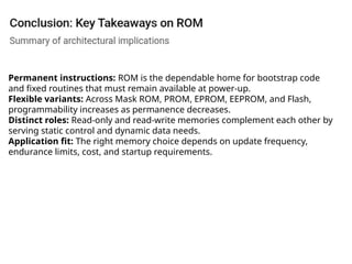 Understanding ROM Variants and Their Roles in Embedded Systems | PPTX