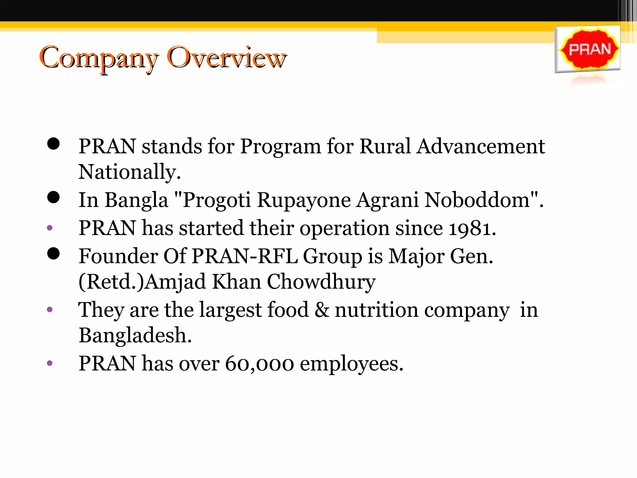 Pran Group | PPT