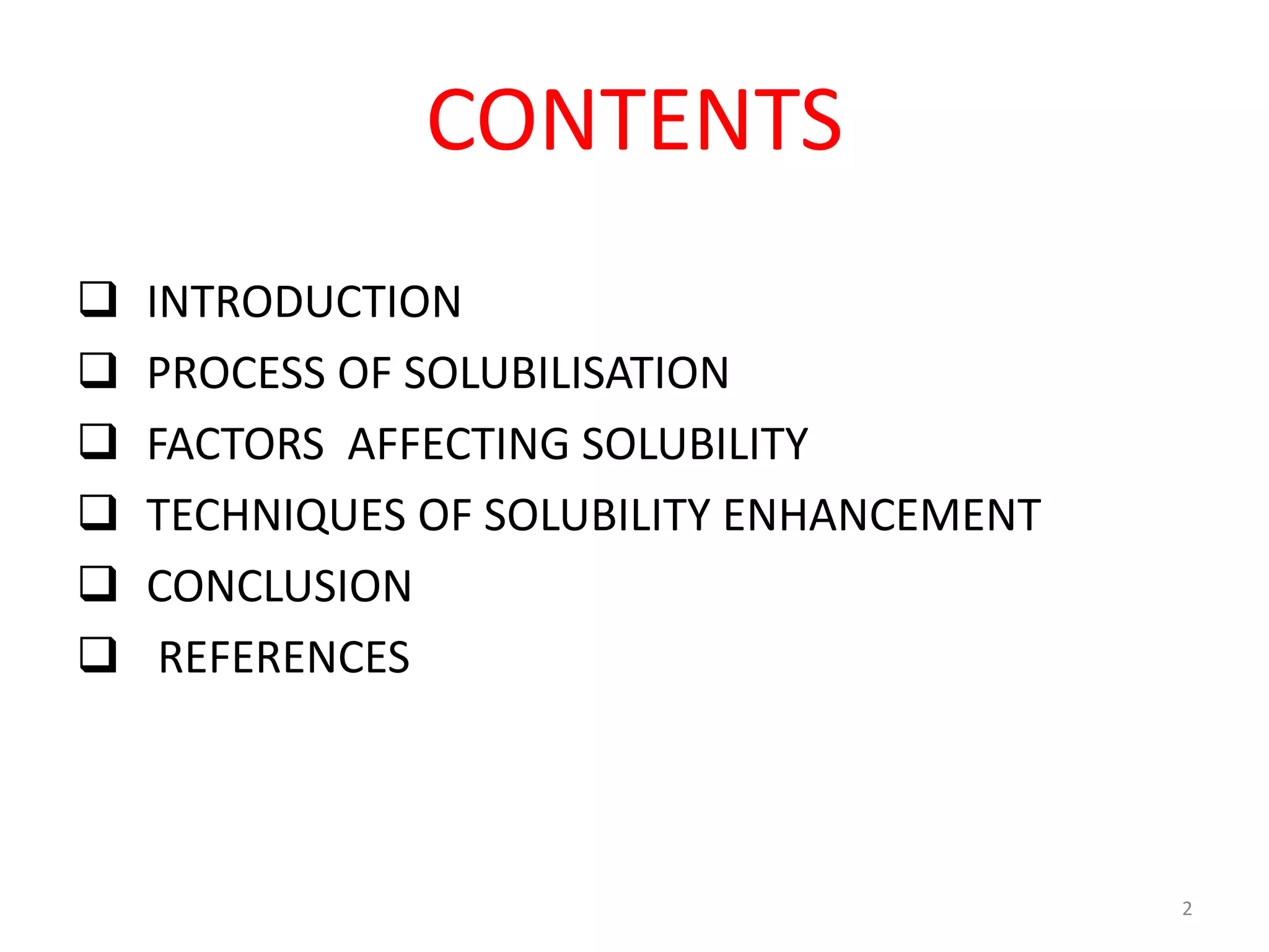 SOLUBILISATION TECHNIQUES | PPTX