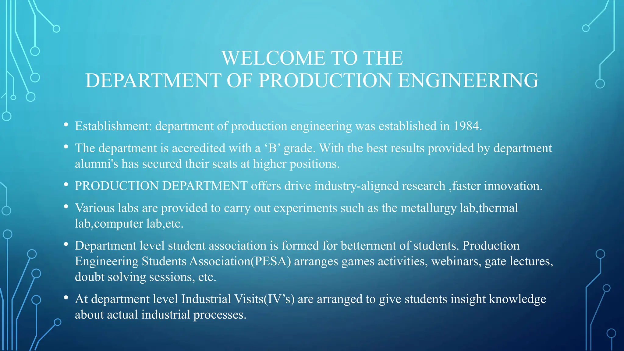 Departmental brochure for the engineering college | PPTX
