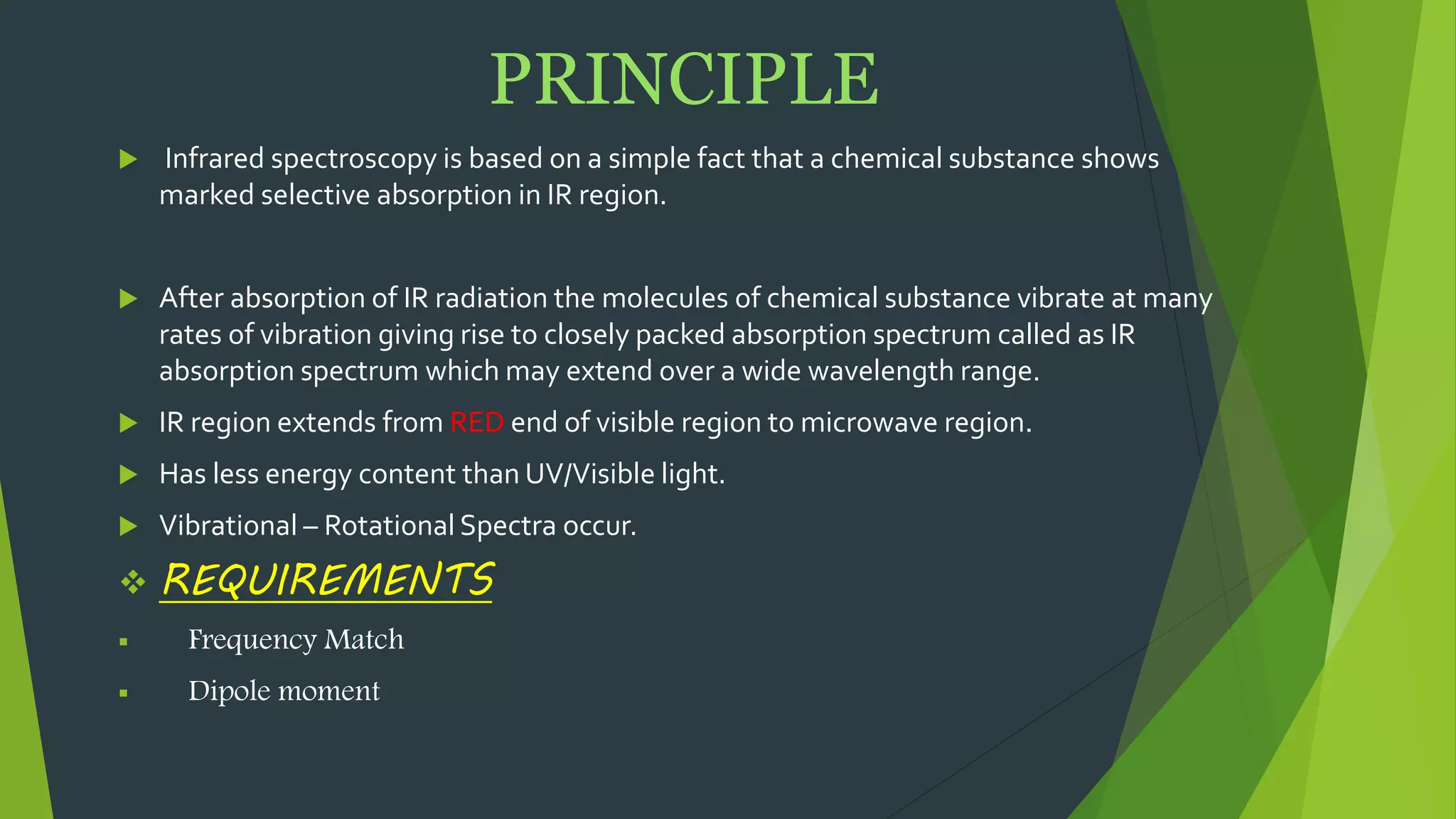 Interpretation of IR Spectra PPT ( Pranjali Yadav ) | PPTX | Chemistry ...