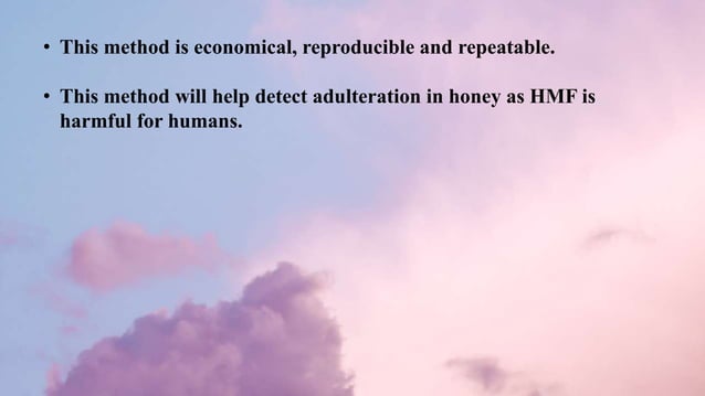 Extraction of Cytotoxic and Carcinogenic compound: HMF (5 ...