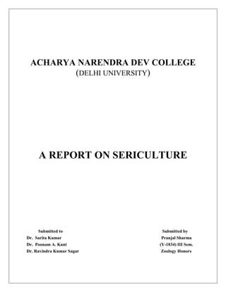 A Report on Sericulture | PDF