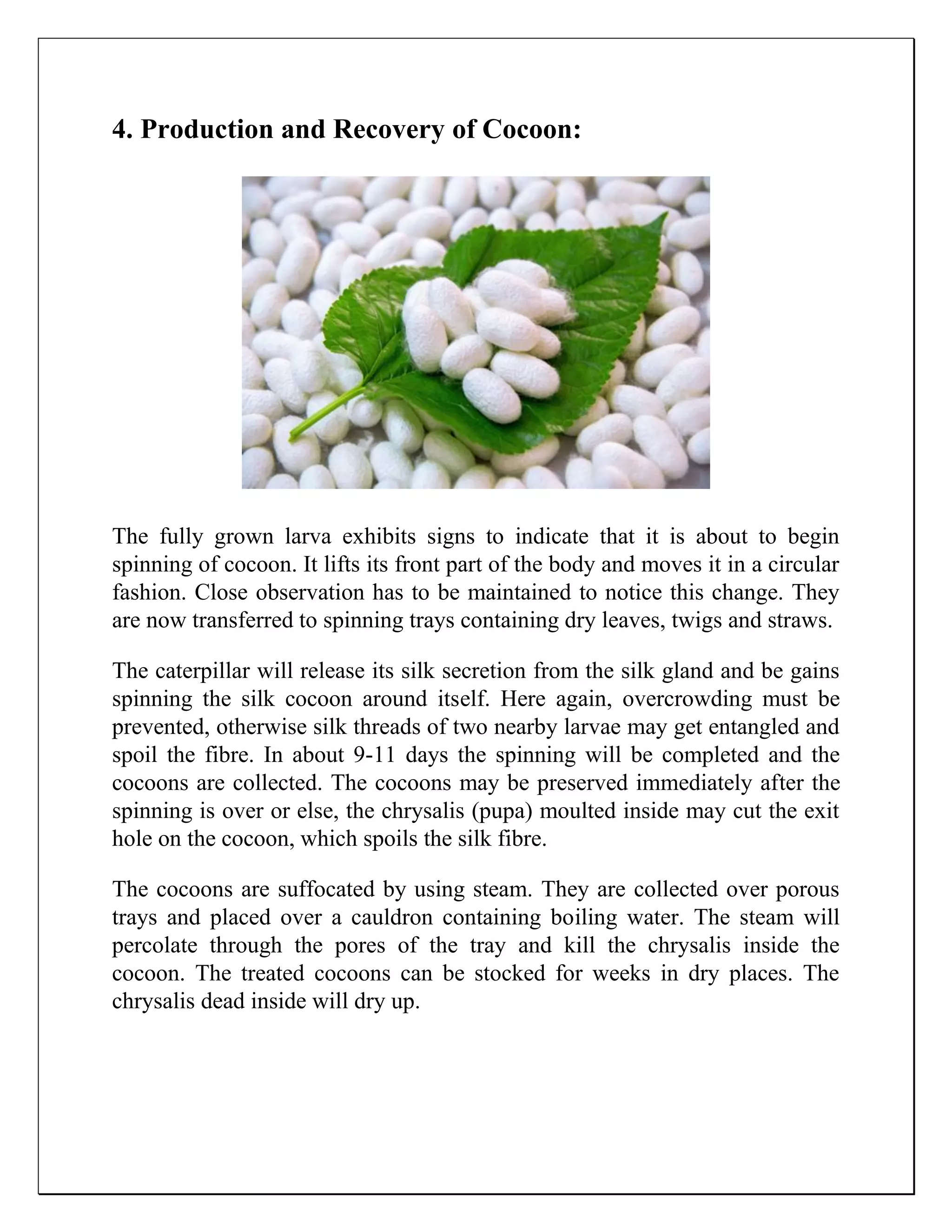 Notes on "SERICULTURE" for the school , UG and PG Students. | PDF