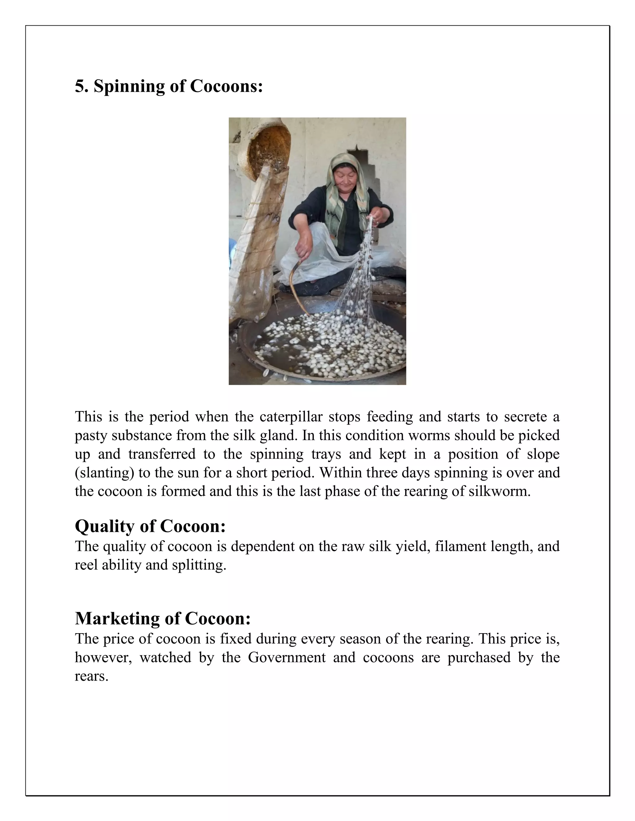 Notes on "SERICULTURE" for the school , UG and PG Students. | PDF