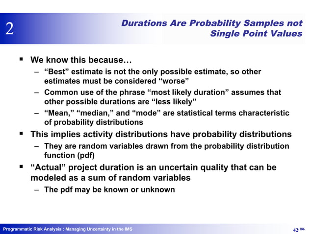 Probabilistic Schedule and Cost Analysis | PDF | Business | Business ...