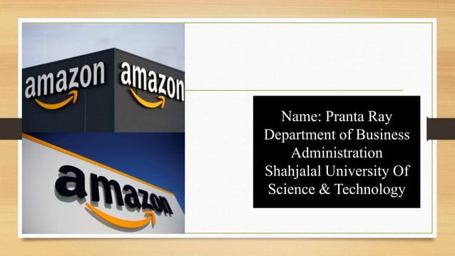 Presentation on Amazon | PPTX | Logistics | Business