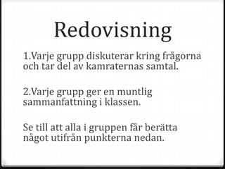 Prao gruppdiskussion ppt | PPT