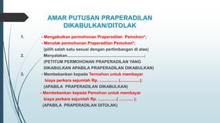 Pra Peradilan di dalam persidangan pengadilan | PPTX