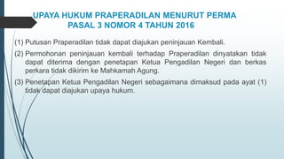 Pra Peradilan di dalam persidangan pengadilan | PPTX