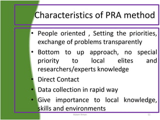 PRA & PLA Techniques for Collection of Qualitative Informations | PDF