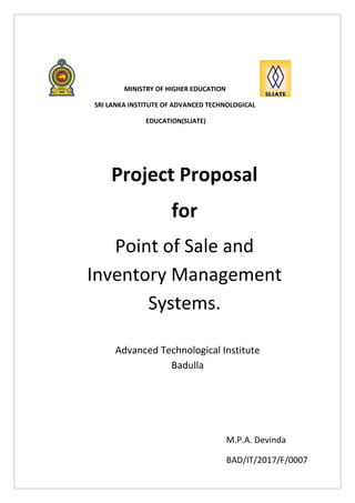 Proposal for Point of Sale and Inventory Management Systems | PDF