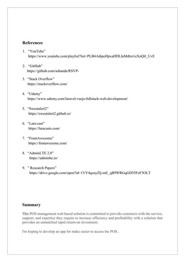 Proposal for Point of Sale and Inventory Management Systems | PDF | Web Development | Internet