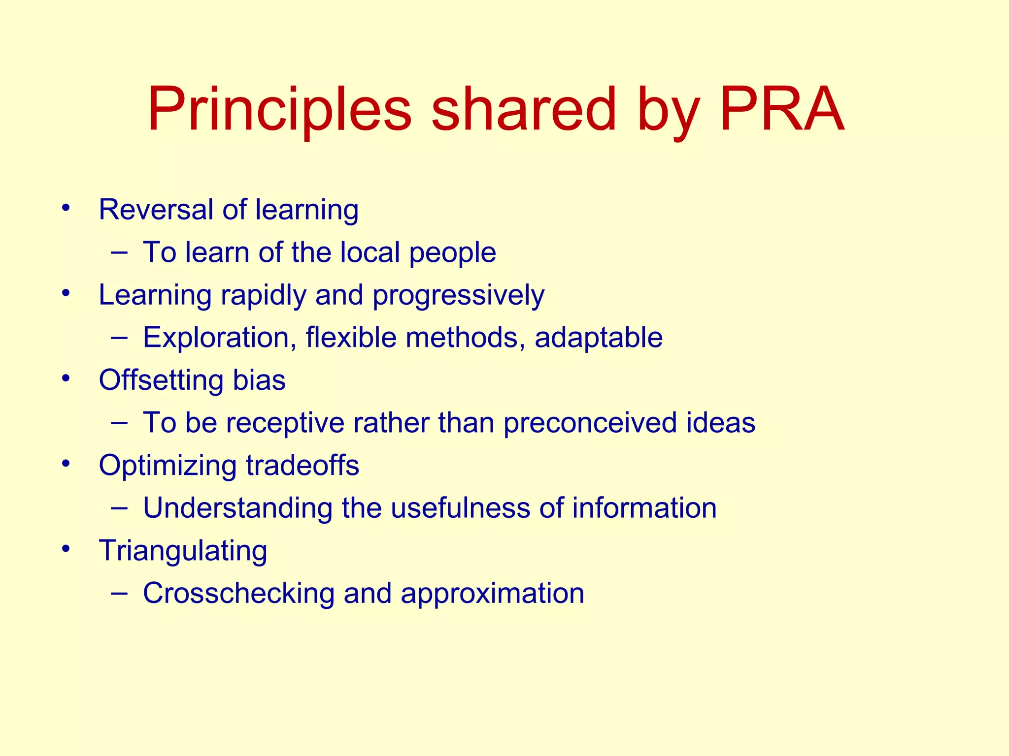 Fundamental of Extension Methods: Tools and Techniques of PRA | PPT