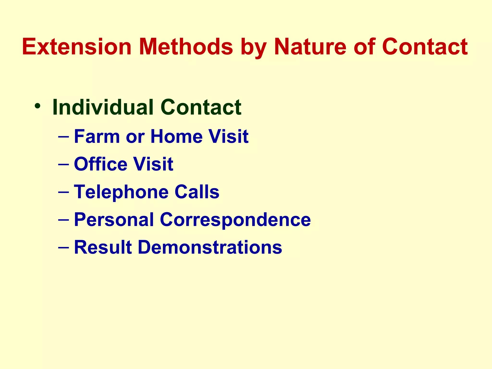 Fundamental of Extension Methods: Tools and Techniques of PRA | PPT