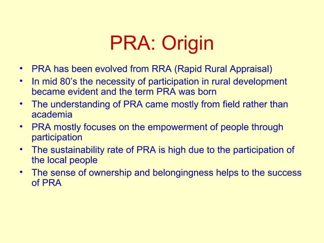 Fundamental of Extension Methods: Tools and Techniques of PRA | PPT