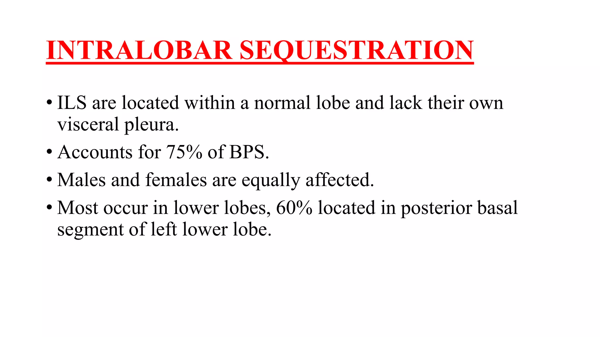Pulmonary sequestration ppt | PPTX