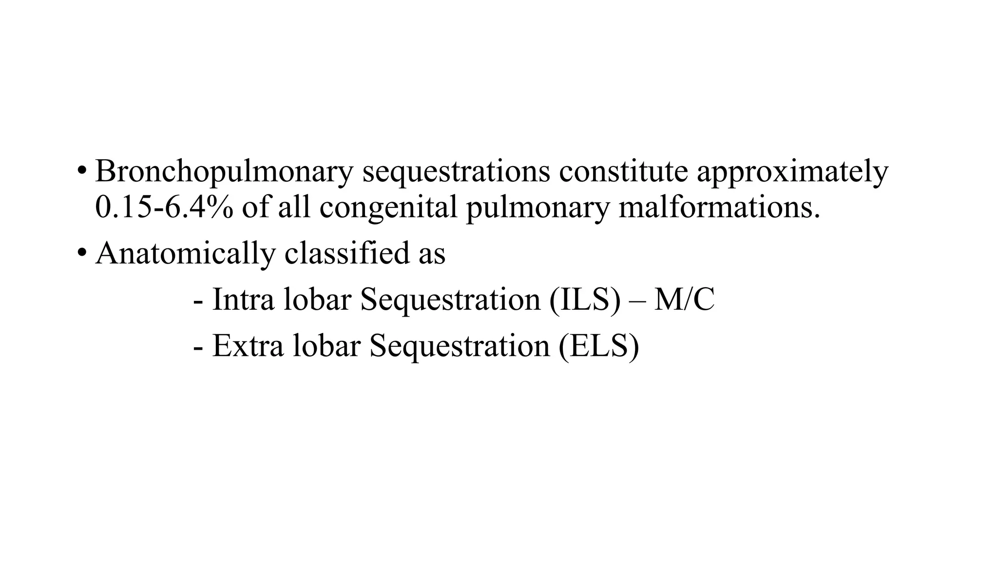 Pulmonary sequestration ppt | PPTX