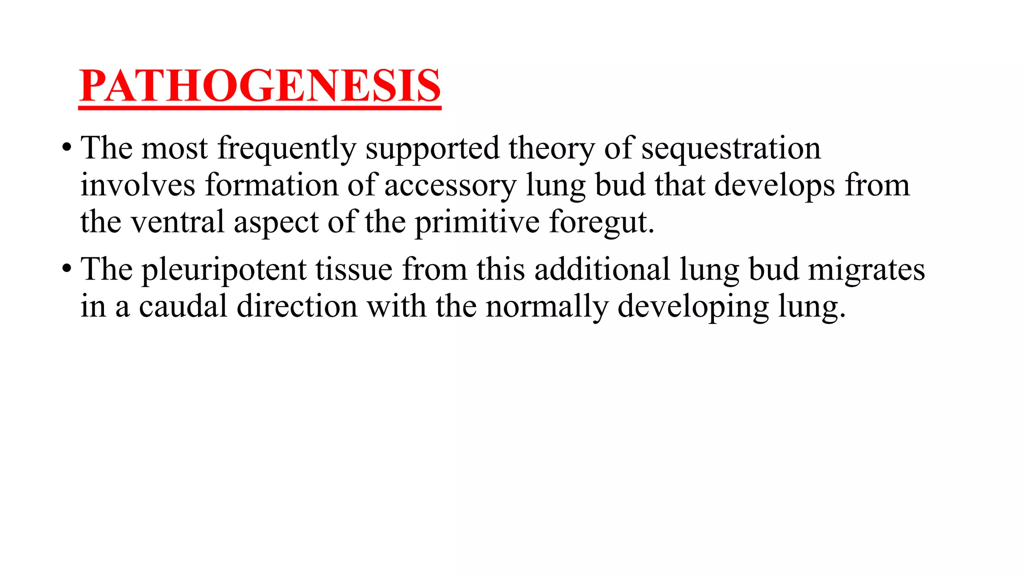 Pulmonary sequestration ppt | PPTX