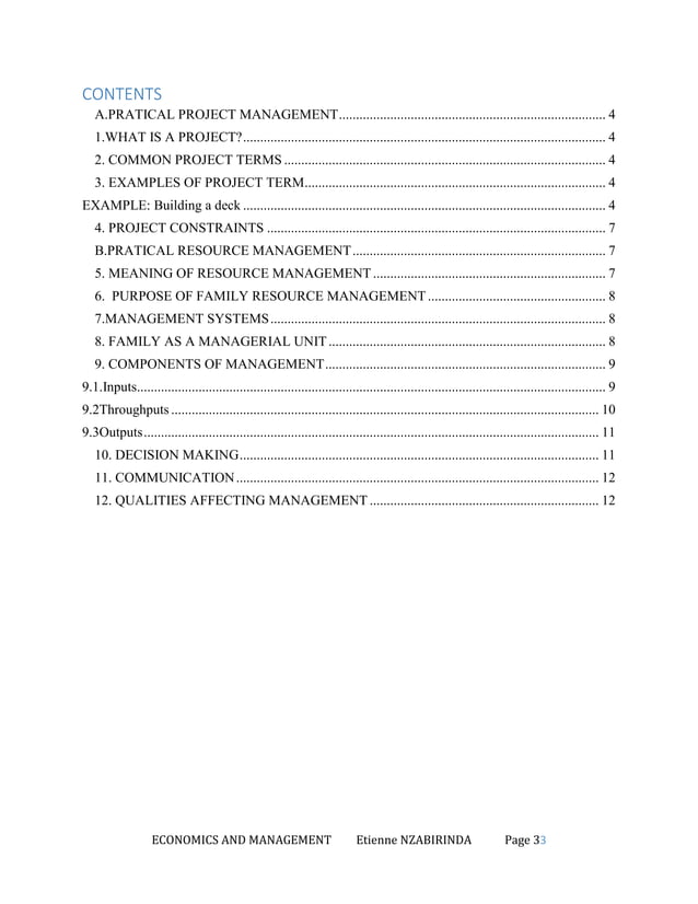 Pratical project management and resource management | PDF