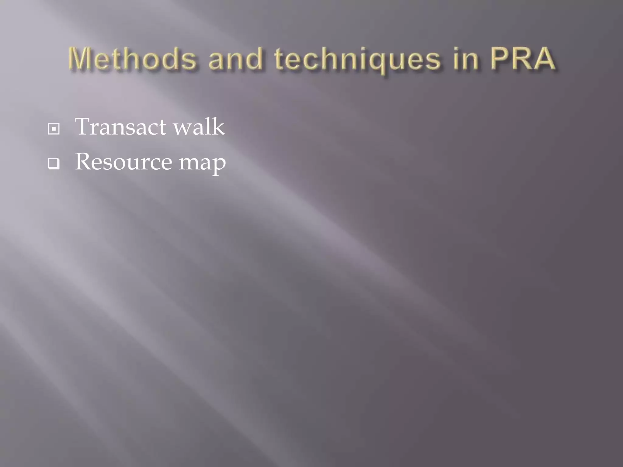 rapid rural appraisal and participatory rural appraisal | PPTX
