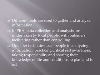 rapid rural appraisal and participatory rural appraisal | PPTX