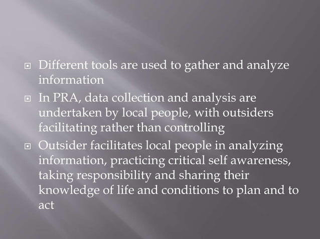 rapid rural appraisal and participatory rural appraisal | PPTX