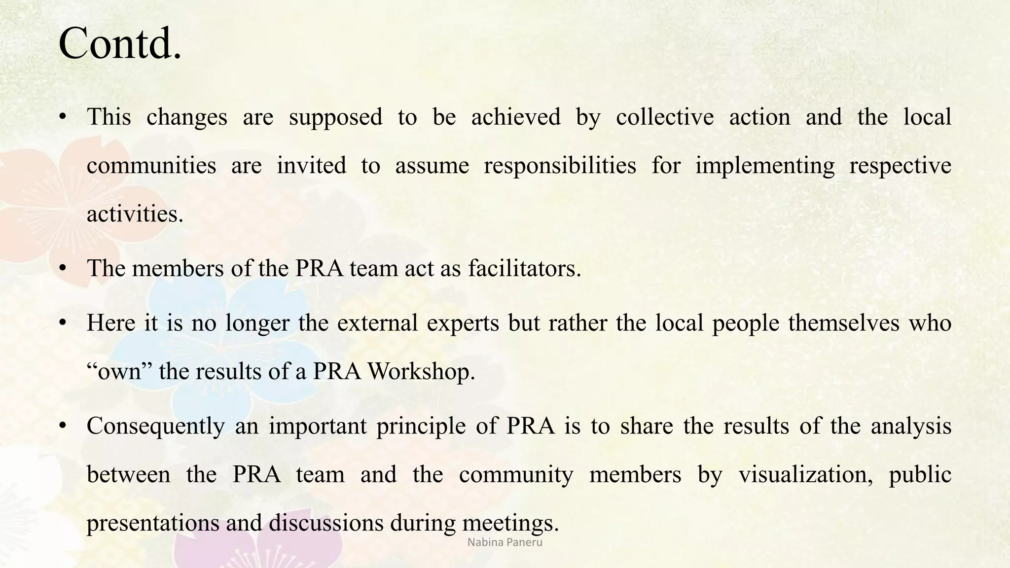 PRA and RRA tools | PDF