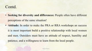 PRA and RRA tools | PDF