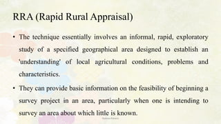 PRA and RRA tools | PDF