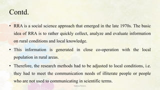 PRA and RRA tools | PDF