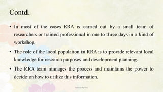 PRA and RRA tools | PDF