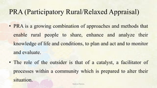 PRA and RRA tools | PDF